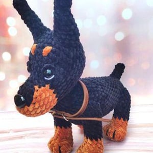Crochet Dog Pattern, Crochet Doberman Pattern, Amigurumi Puppy Pattern ...