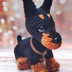 Doberman Crochet Pattern, Amigurumi Puppy Pattern, Crochet Dog Pattern ...