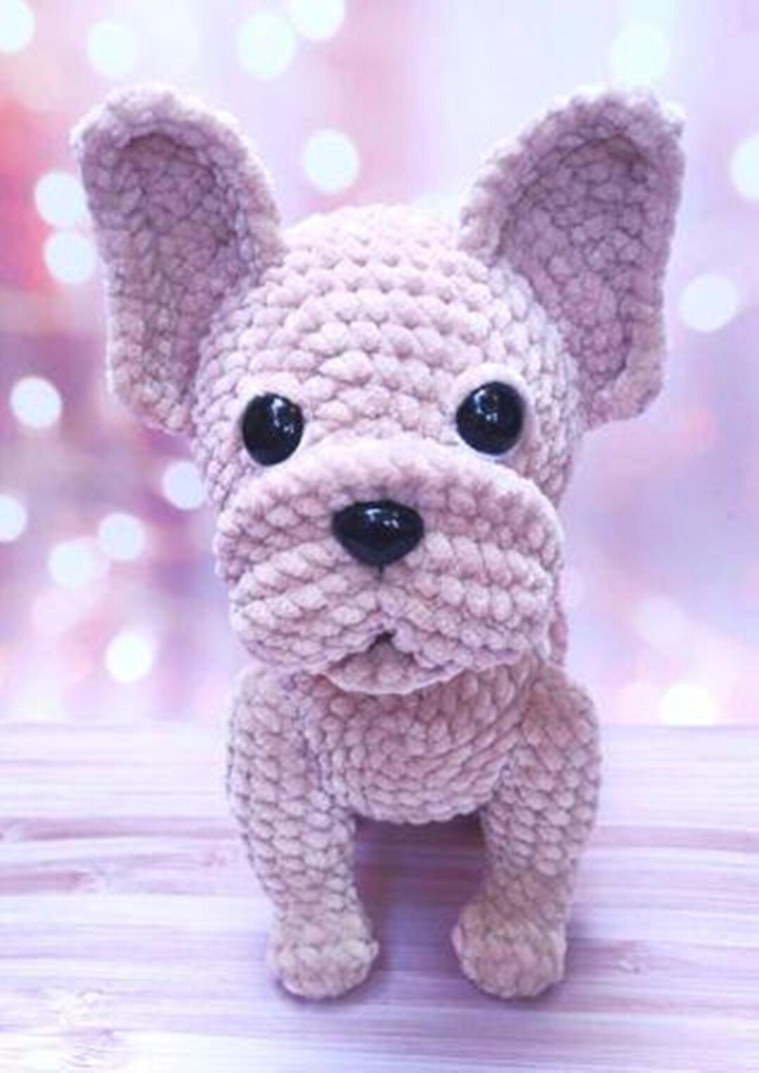 Crochet French Bulldog Pattern, Amigurumi Puppy Pattern, Crochet ...