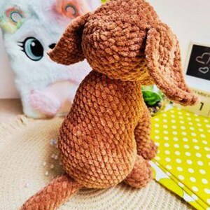 Crochet Pattern Stuffed Dog/ Amigurumi Tutorial Plushie Puppy/ English ...