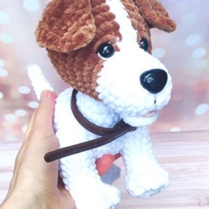 Crochet Dog Pattern, Jack Russell Terrier Amigurumi Pattern, Stuffed ...