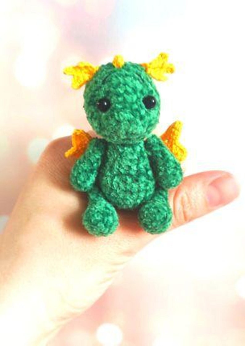 Mini Dragon Crochet Pattern Amigurumi Baby Dragon Pattern - Etsy