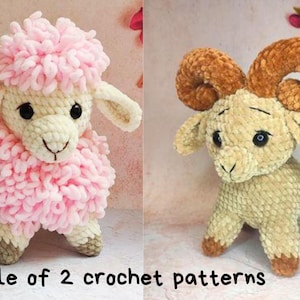 Bundle of 2 Crochet Patterns/ Amigurumi Pattern Only ENGLISH/ Stuffed ...