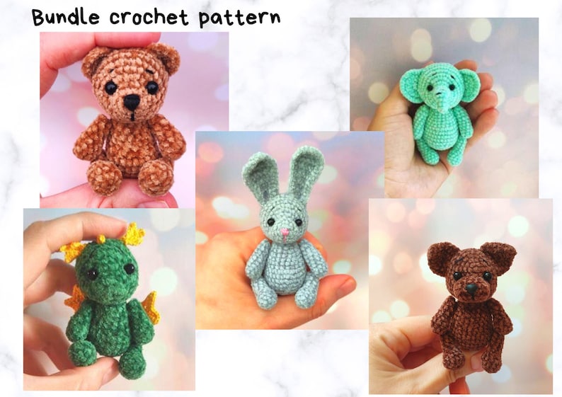 Crochet Bundle Pattern Crochet Animals Pattern Amigurumi - Etsy