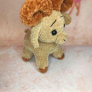 Amigurumi Ram Pattern, Crochet Pattern Ram, Large Plushie Amigurumi ...