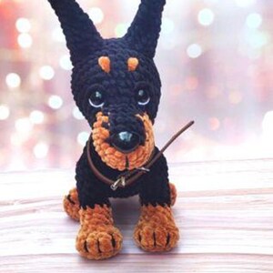 Crochet Dog Pattern, Crochet Doberman Pattern, Amigurumi Puppy Pattern ...