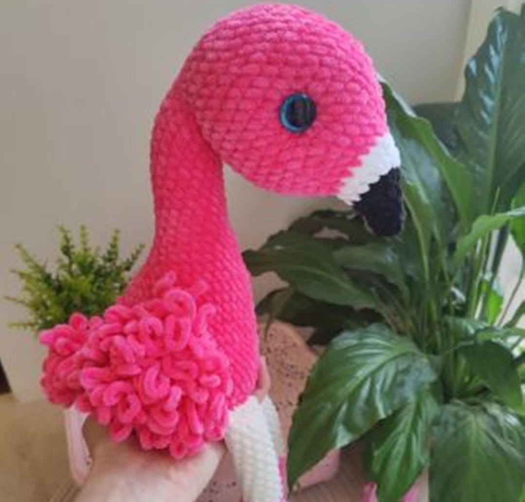 Crochet Pattern LOW SEW Flamingo/ Amigurumi Tutorial Stuffed Bird ...