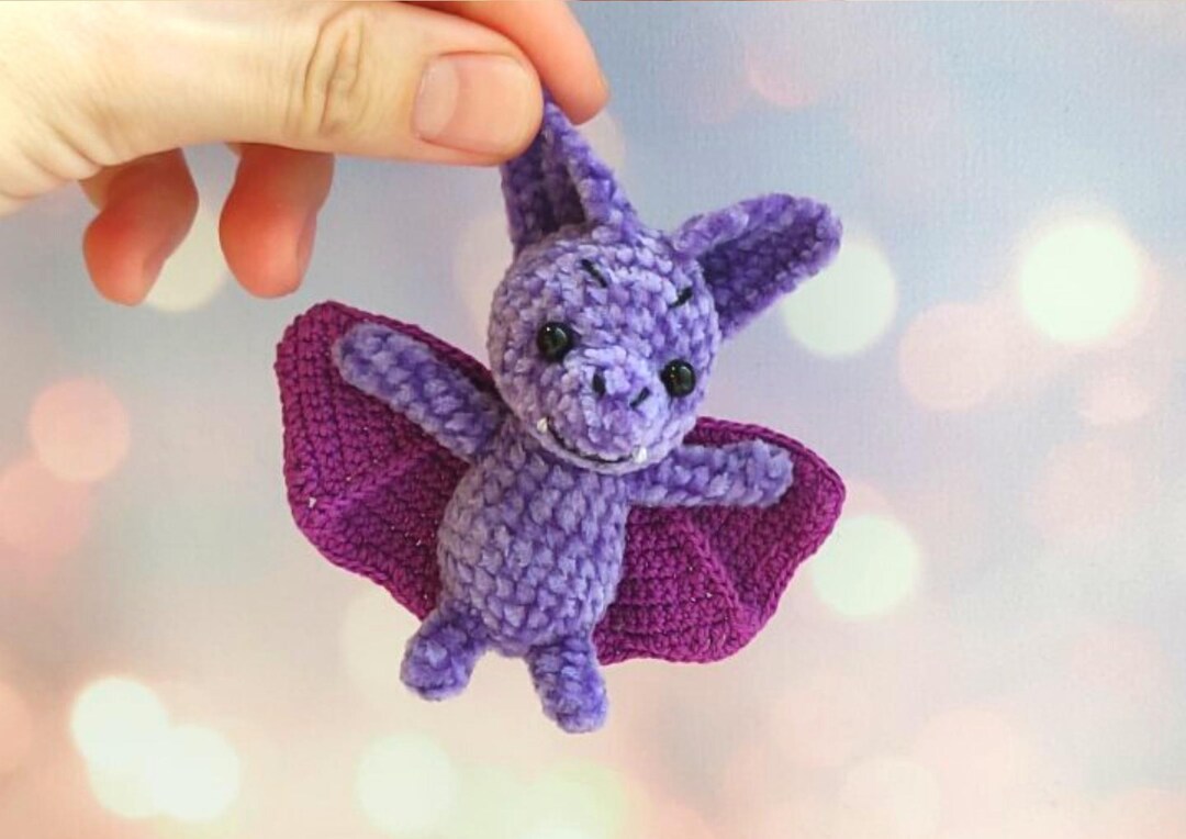 Miniature Bat Crochet Pattern. Amigurumi Tutorial Small Stuffed Bat. - Etsy