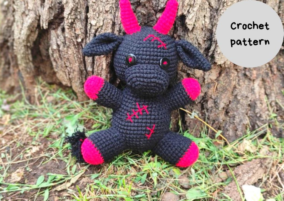 Crochet Pattern Baphomet, Amigurumi Pattern Devil, Crochet Monster Pattern, English Pattern ...