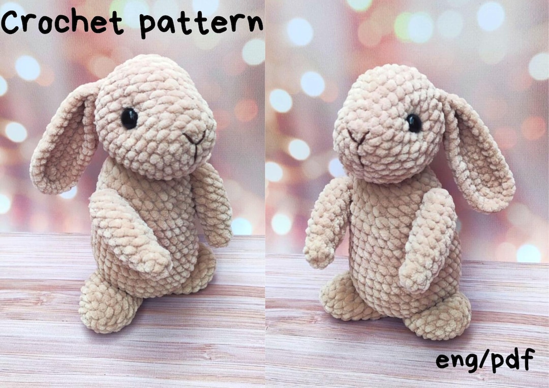 Crochet Pattern Rabbit/ Amigurumi Stuffed Bunny Pattern/ Plushie ...