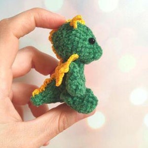 Mini Dragon Crochet Pattern/ Tiny Dragon Amigurumi Tutorial/ Fantasy ...