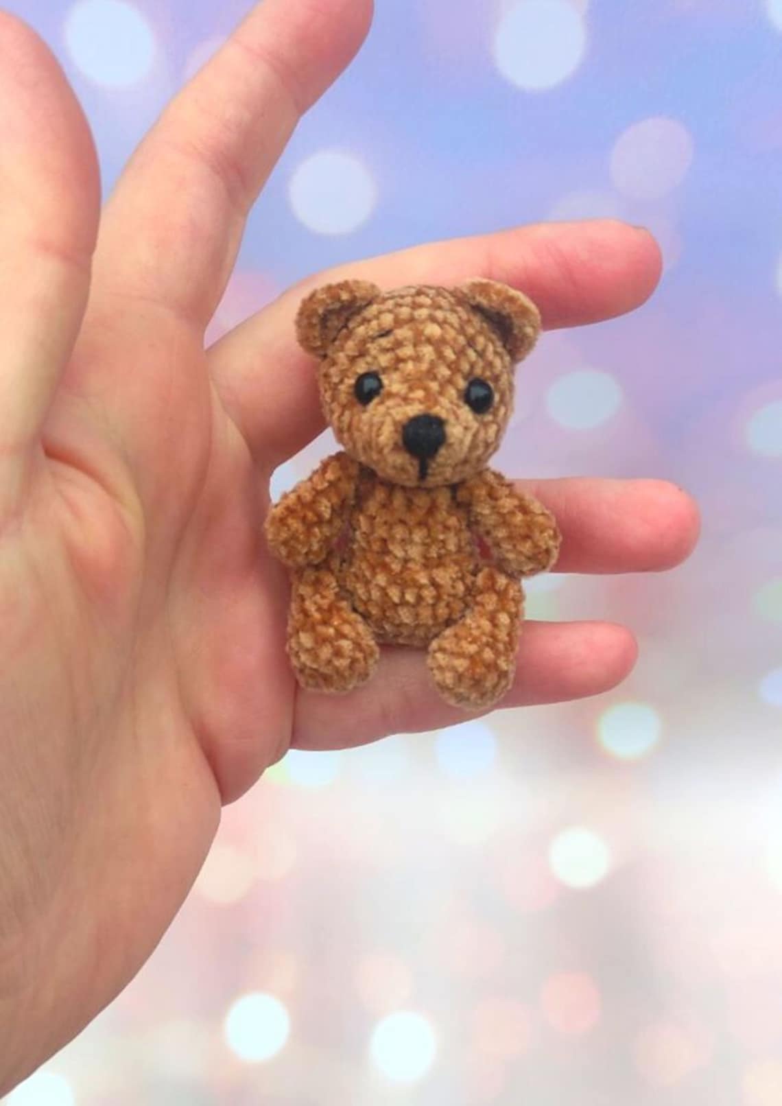 Mini Teddy Bear Crochet Pattern Amigurumi Mini Bear Pdf | Etsy