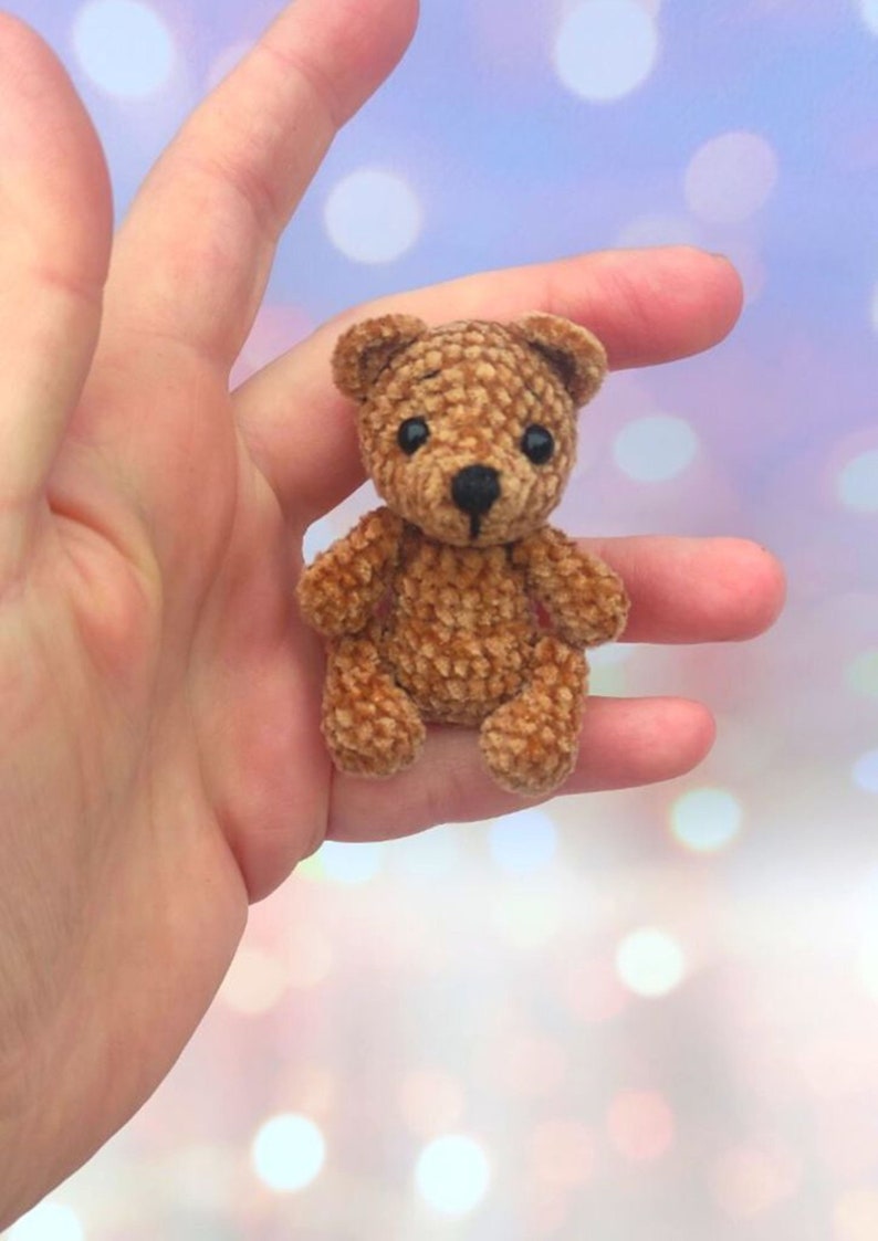 Mini Teddy Bear Crochet Pattern Amigurumi Mini Bear Pdf | Etsy