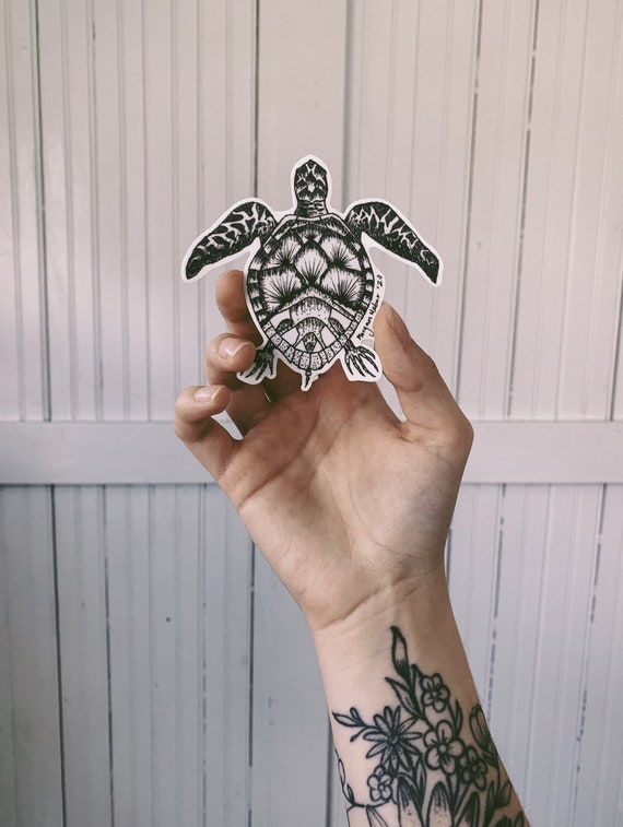 Sea Turtle Sticker | Etsy