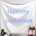 Custom Tapestry Any Logo/size/colour/photo Creative DIY Design Wall ...