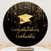 Round Congratulations Graduates Photography Backdrop,bachelor Cap ...