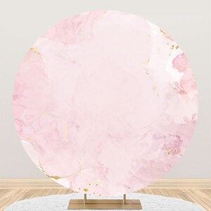 Custom Round Marble Gold Texture Solid Photography Backdrop,girls ...