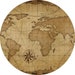 Round World Map Photography Backdrop,vintage Travel Compass Birthday ...