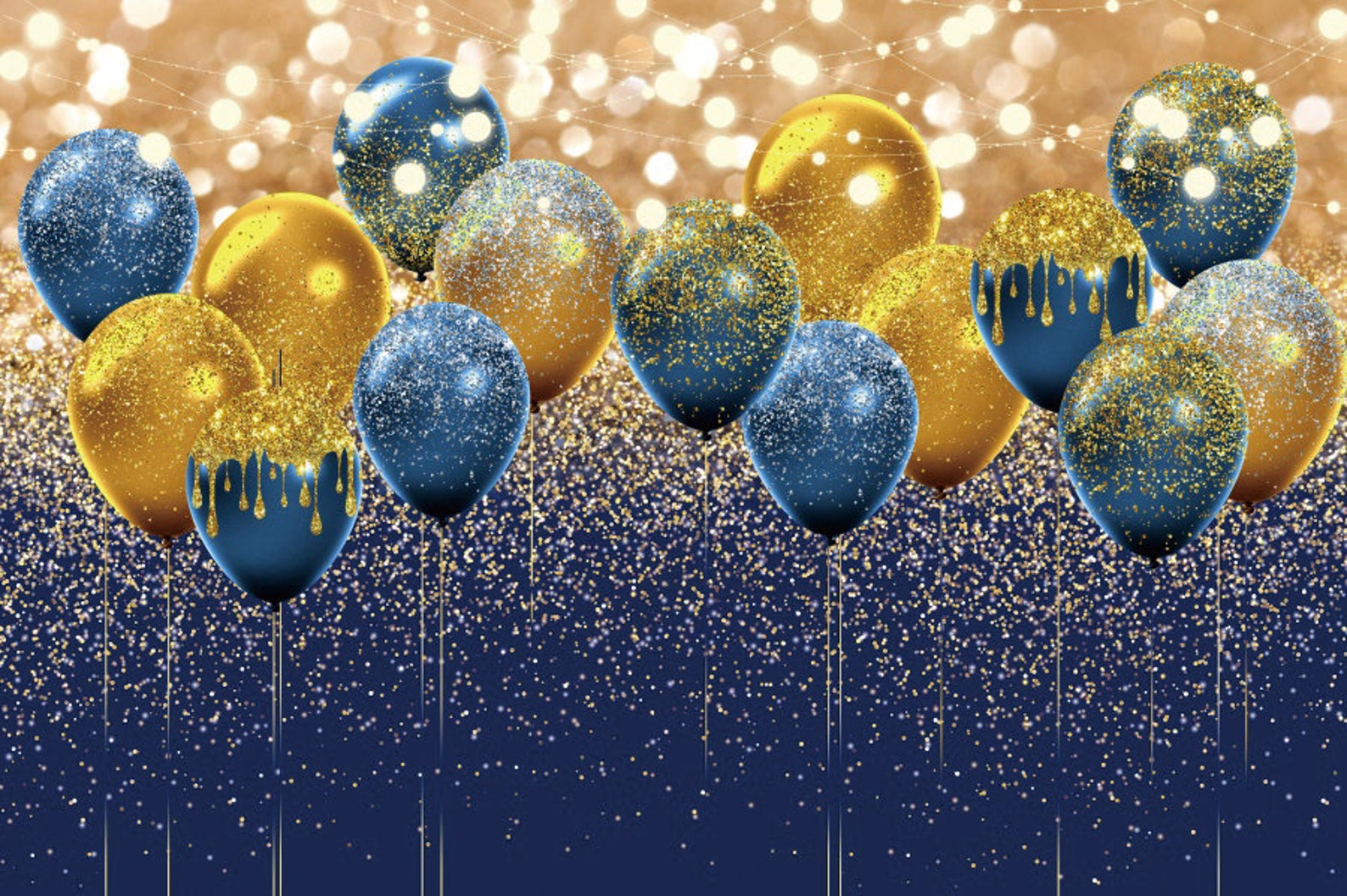 Black Silver Rose Gold Glitter Balloons Photography | Etsy