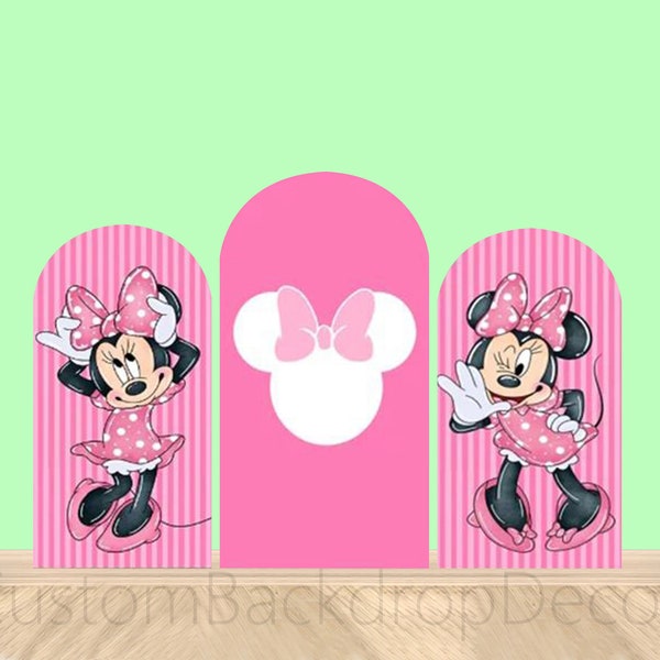 Minnie Mouse Backdrop Cover Round - Etsy