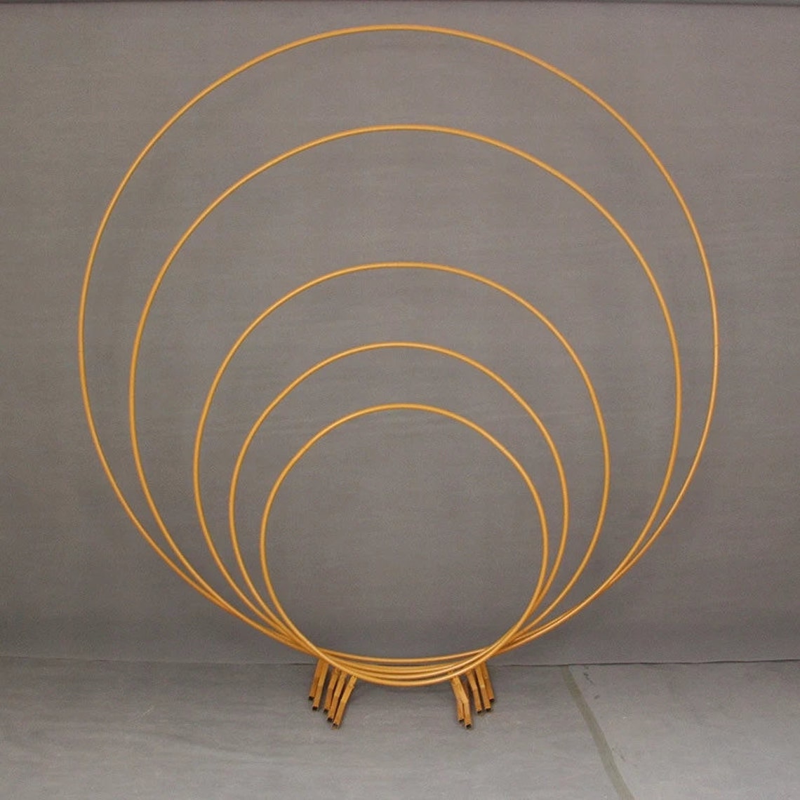 Round Backdrop Standcircle Gold White Metal Iron Wedding - Etsy