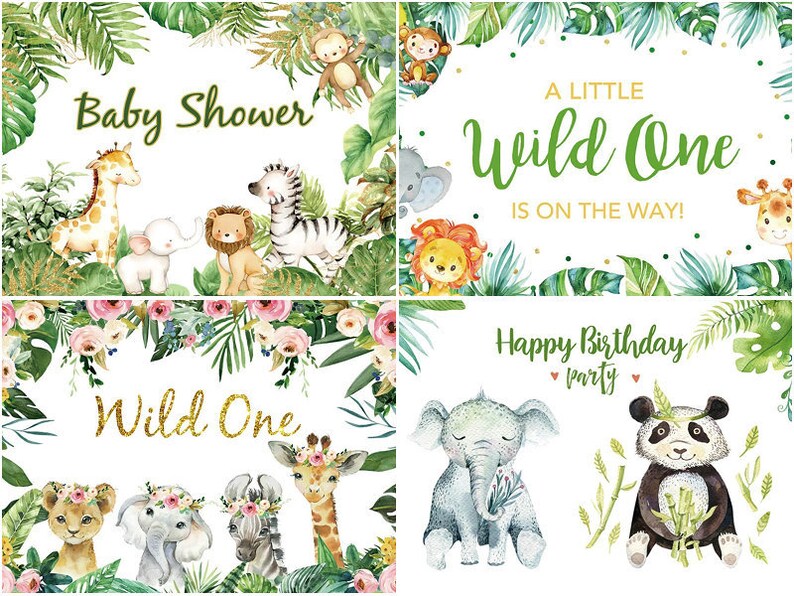 Jungle Safari Theme Happy Birthday Party Photography - Etsy