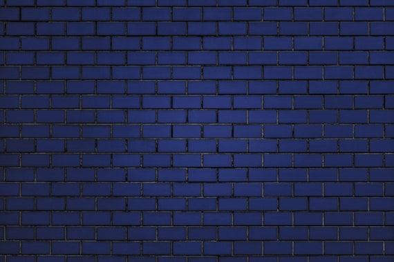 Royal Blue Brick Wall Photography Backdrop Birthday Party Baby - Etsy