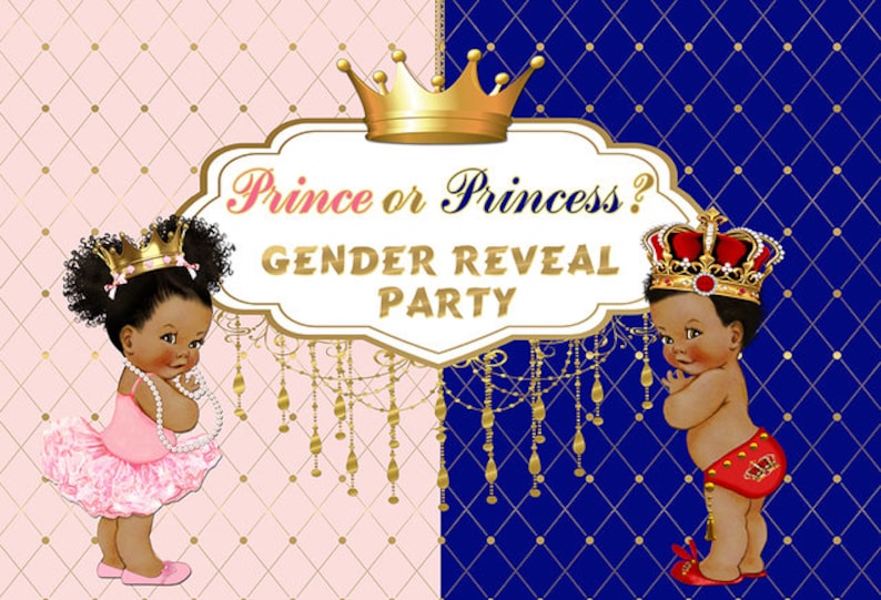 Princess and Prince Theme Curtain Photography Backdrop,gender Reveal ...