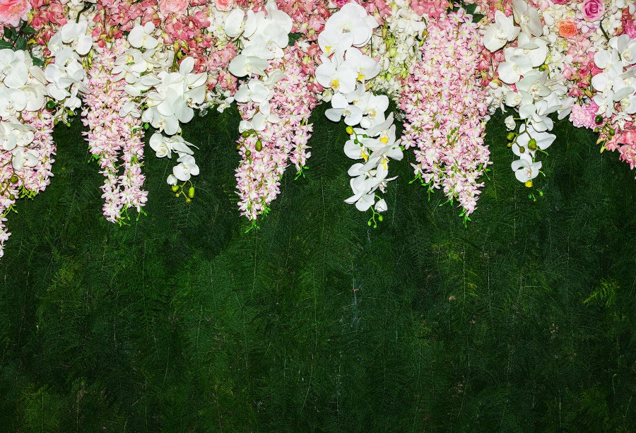 Green Grass Wall Flower Photography Backdrops Wedding Birthday | Etsy