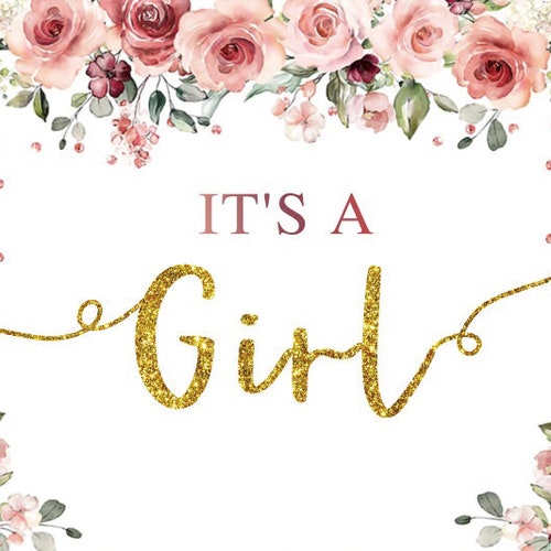 Rose Gold Baby Shower Photography Backdropglitter Shimmer - Etsy