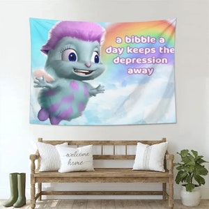 Bibble Tapestry,funny Happiness Meme Tapestry for Living Room,bibble ...