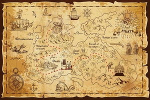 Customized Treasure Map - Etsy Canada