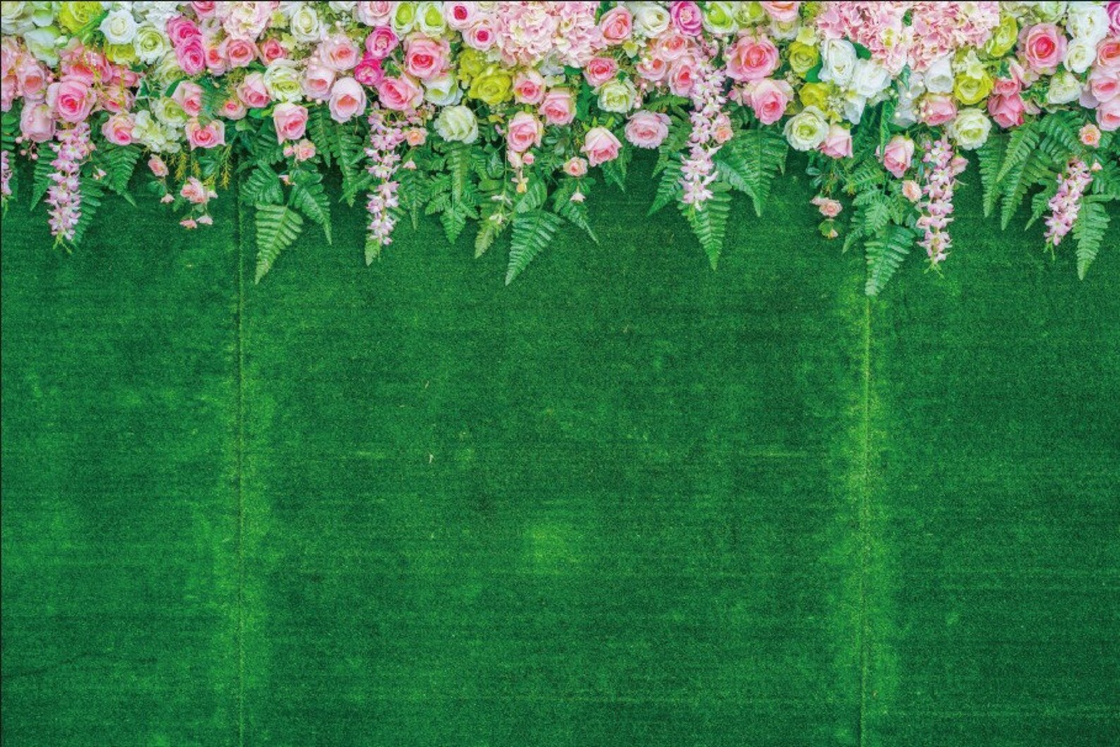 Green Grass Wall Flower Photography Backdrops Wedding Birthday | Etsy