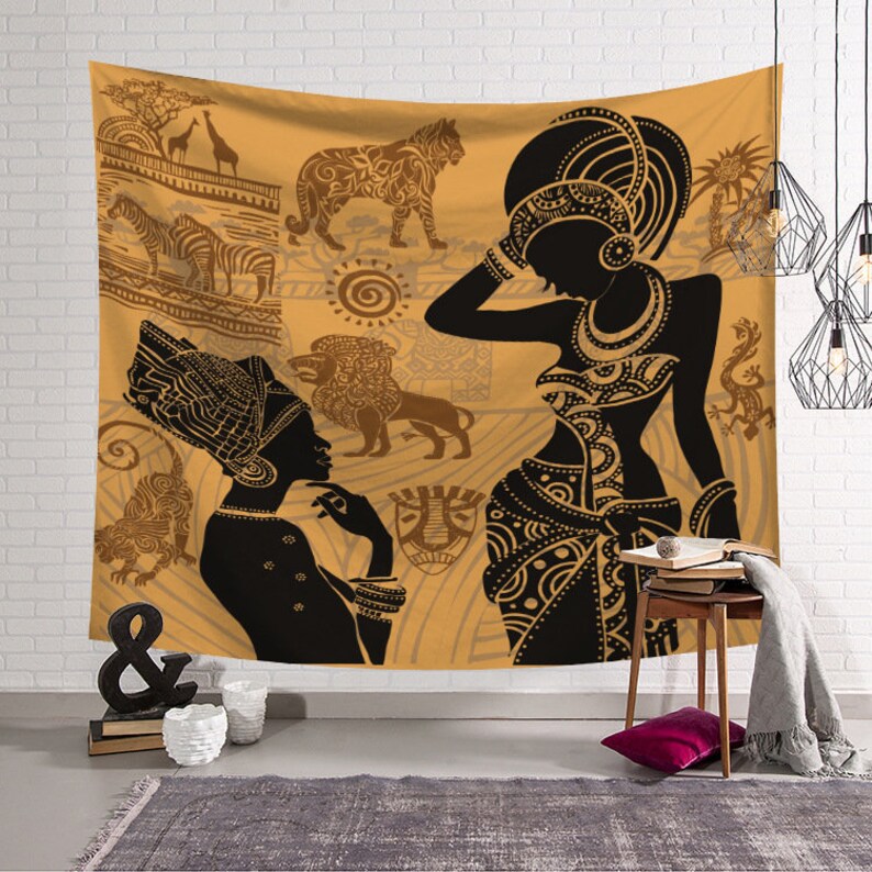 African Tapestryafrican Woman Tapestry for Living - Etsy