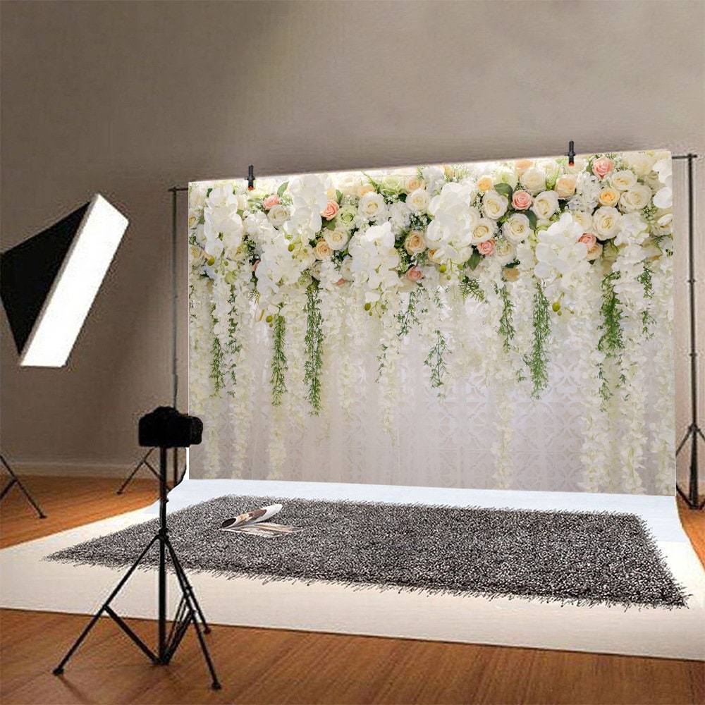Flowers Wall Backdrop For Photography Wedding Photo Booth | Etsy