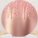 Rose Gold Glitter Round Photography Backdrop,birthday Party Baby Shower ...
