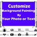 Customize Background by Photo Image Text,advertisement Banner,wedding ...
