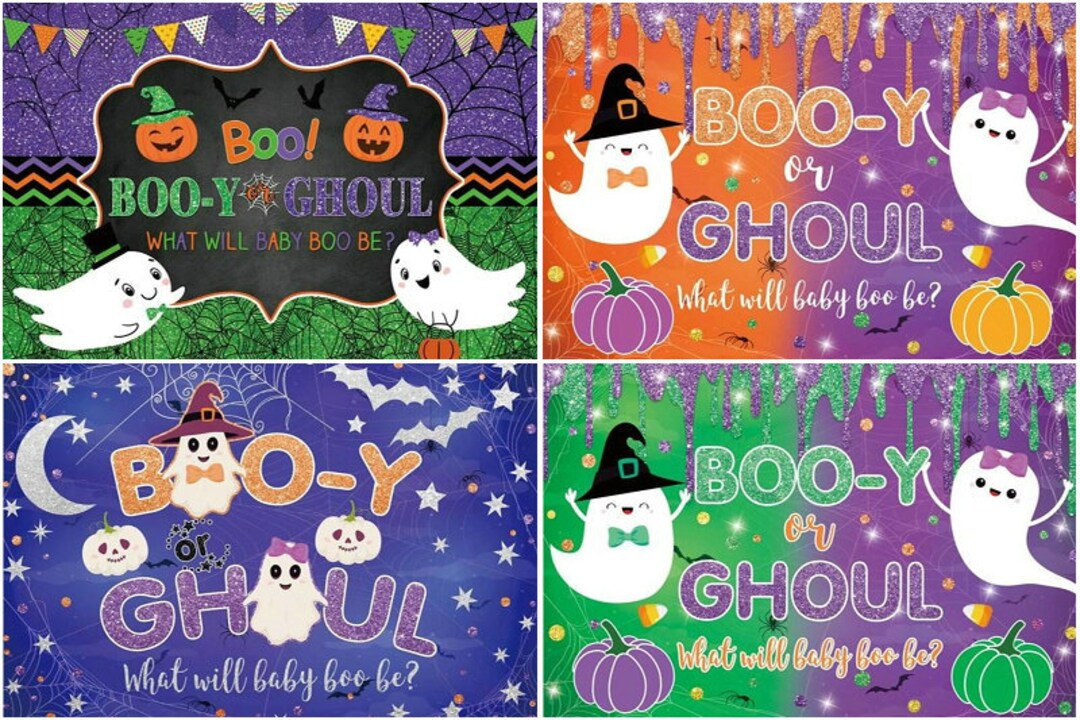 Boo Gender Reveal Booy or Ghoul What Will Baby Boo Be Pumpkin ...