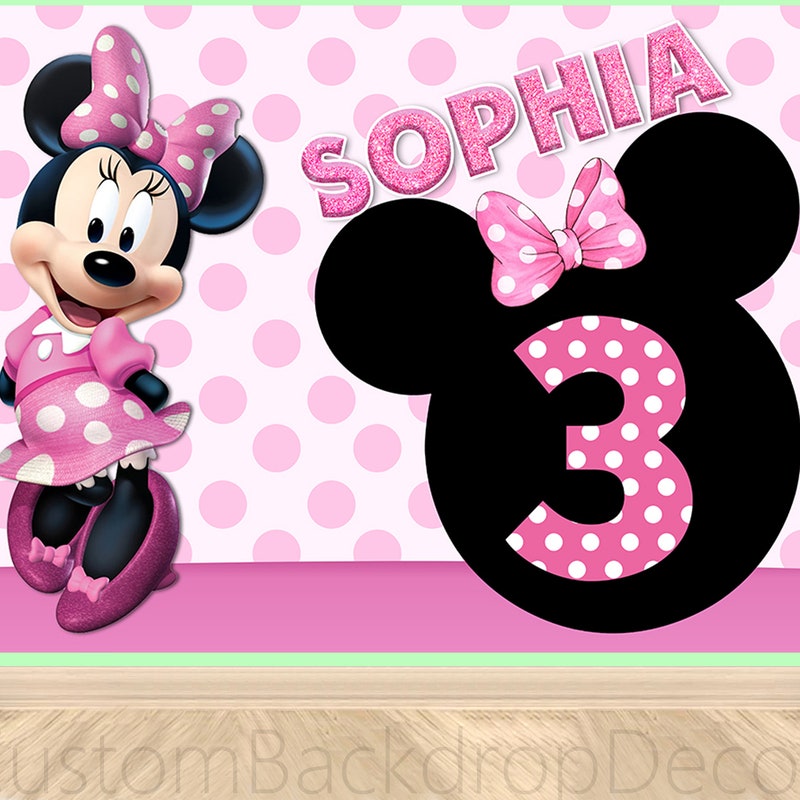 Minnie Mouse Backdrop - Etsy