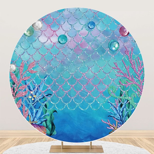 Little Mermaid Circle Backdrop - Etsy