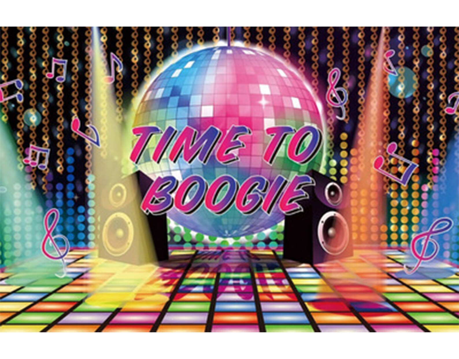 Disco 80s Party Backdrop Music and Dance Themed Party Decor - Etsy