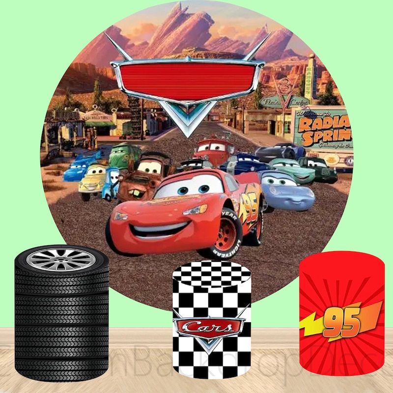 Circle Cars Backdrop - Etsy