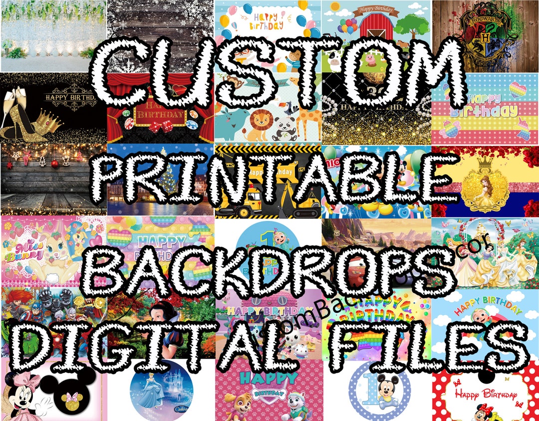 Design for Your Birthday Printable Digital Backdrop-wedding Digital ...