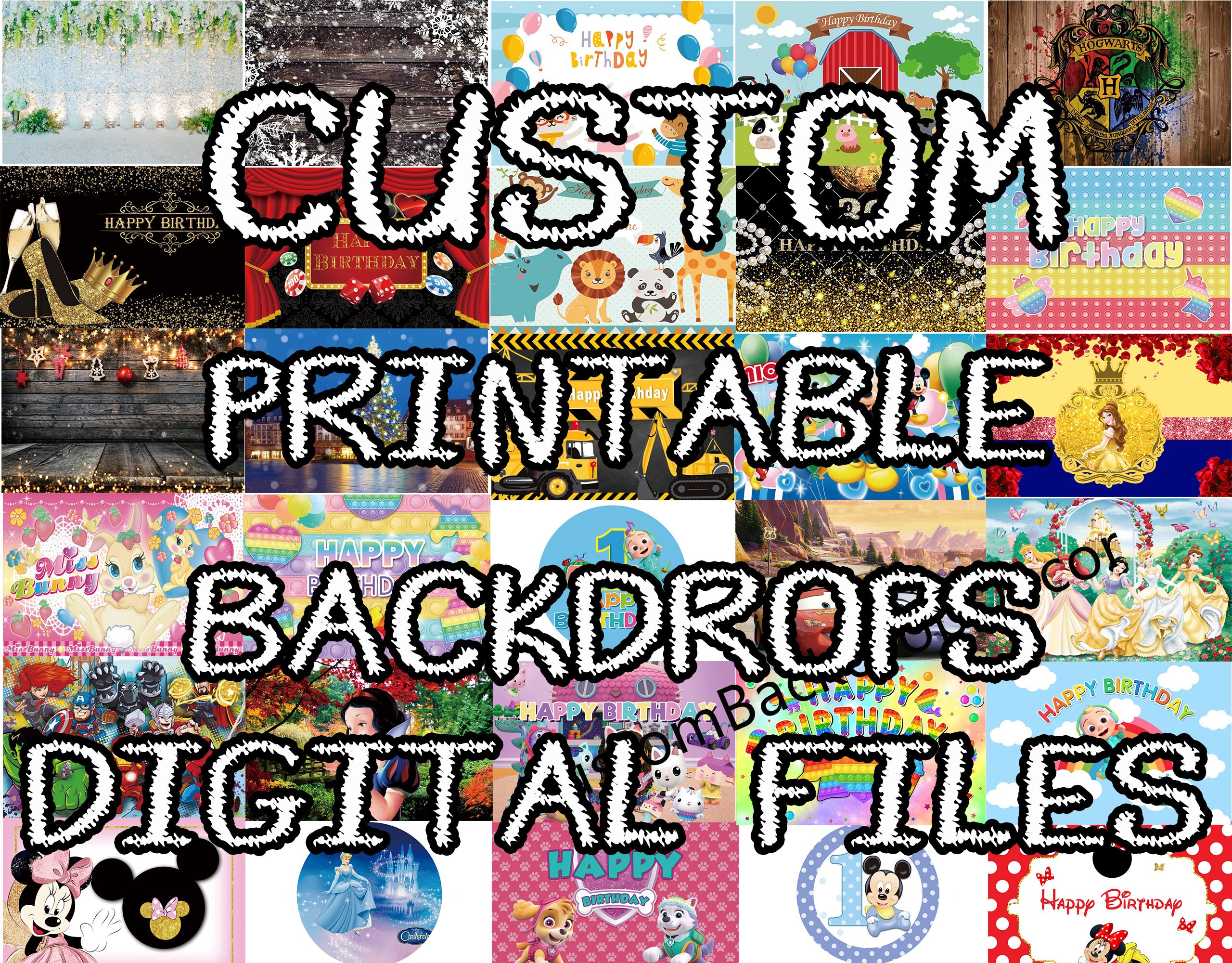 Design for Your Birthday Printable Digital Backdrop-wedding - Etsy