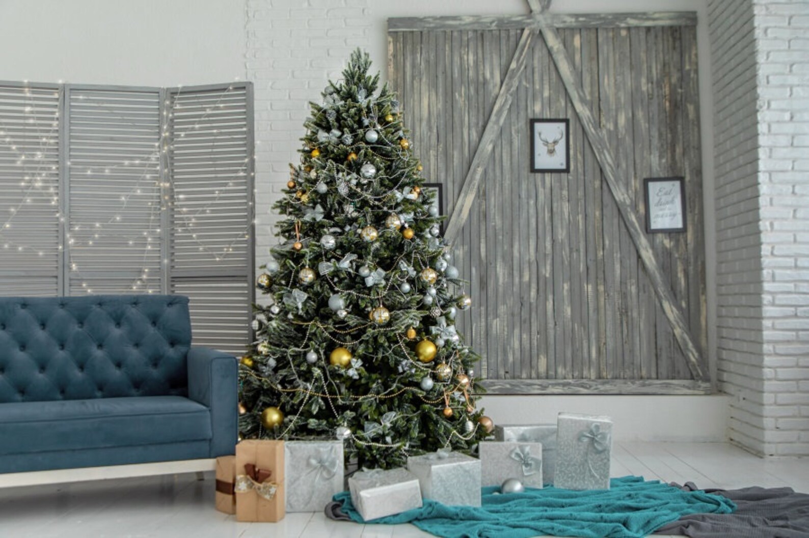 Beautiful Christmas Scene Photography Backdrop Merry Christmas Party ...