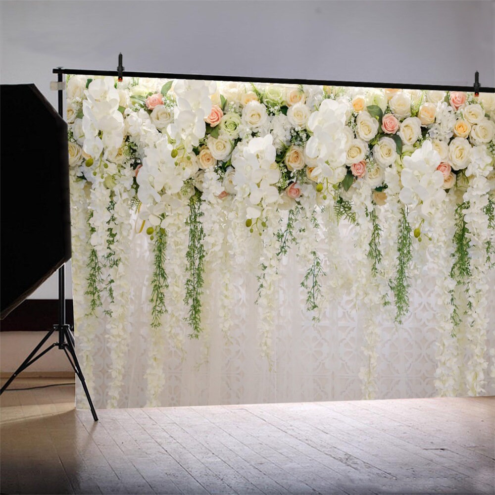 Flowers Wall Backdrop For Photography Wedding Photo Booth | Etsy