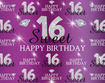 Sweet 16 Background - Etsy