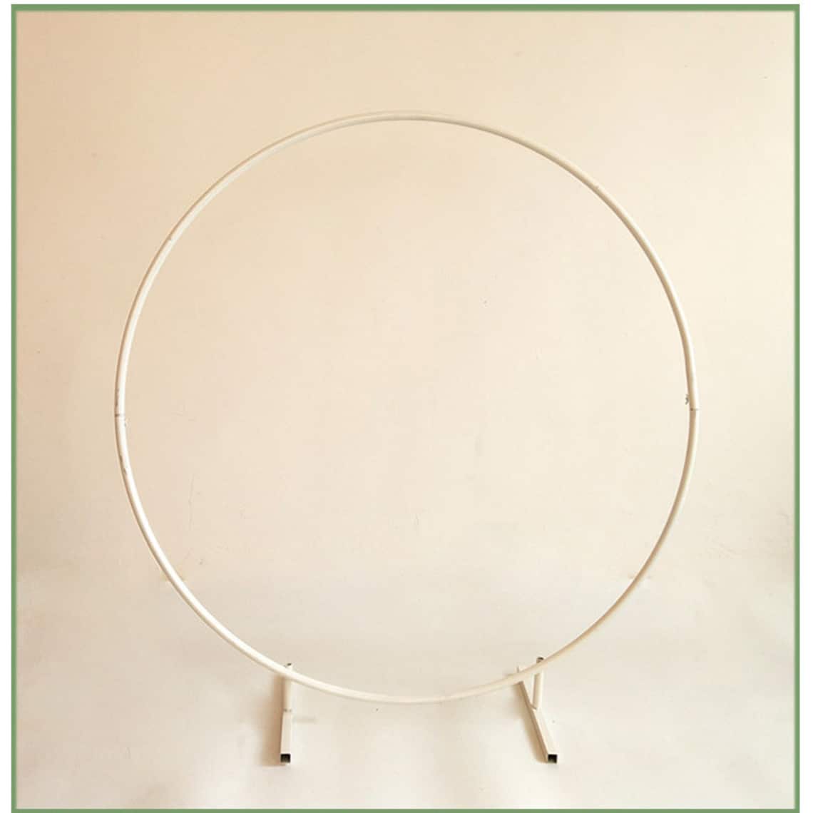 Round Backdrop Standcircle Gold White Metal Iron Wedding - Etsy