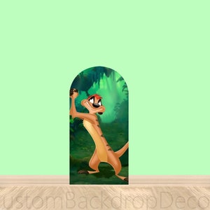 Lion King Simba Round Arch Cover Wall Backdrop Chiara Arch Background ...