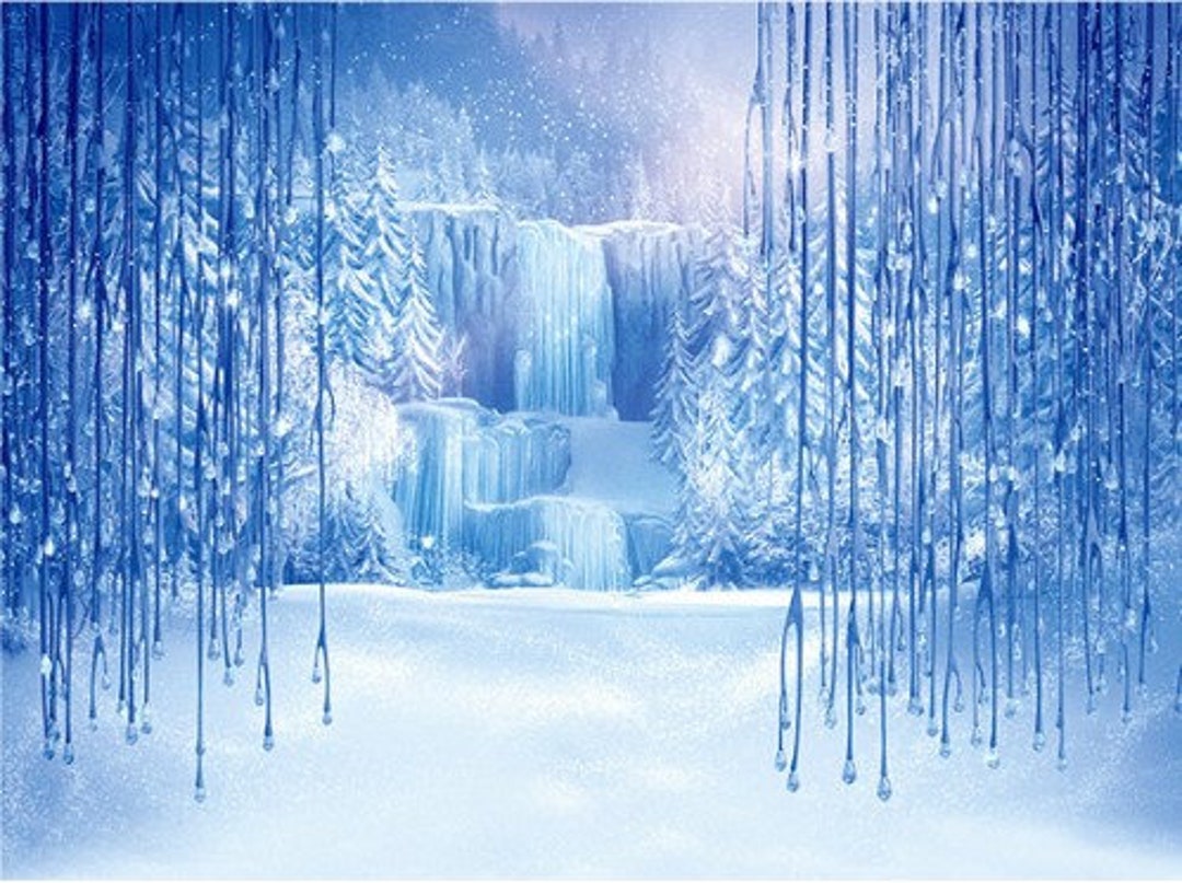 Winter Ice Snow Photography Backdrop,cartoon Princess Birthday Party ...
